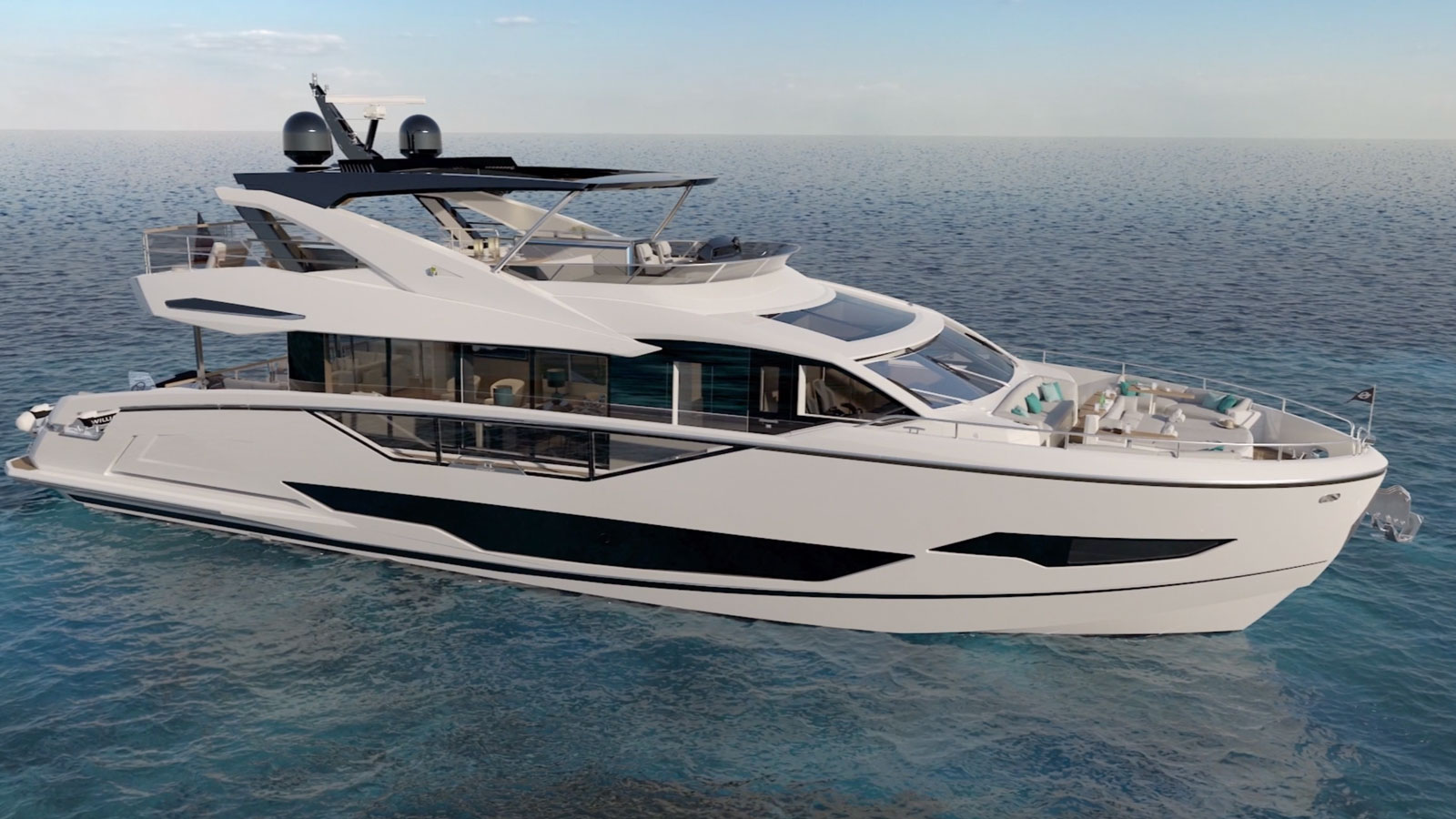 Sunseeker descubre detalles de los yates Sunseeker 88 de 27 metros