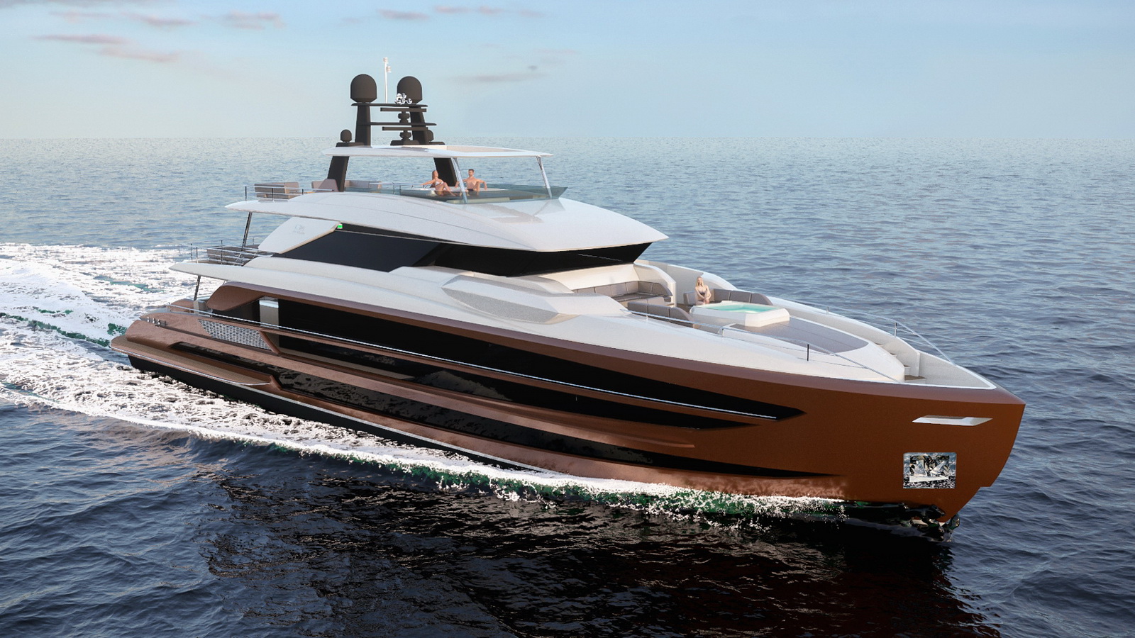 Nuevo diseño del yate de lujo FD125 de Horizon Yachts