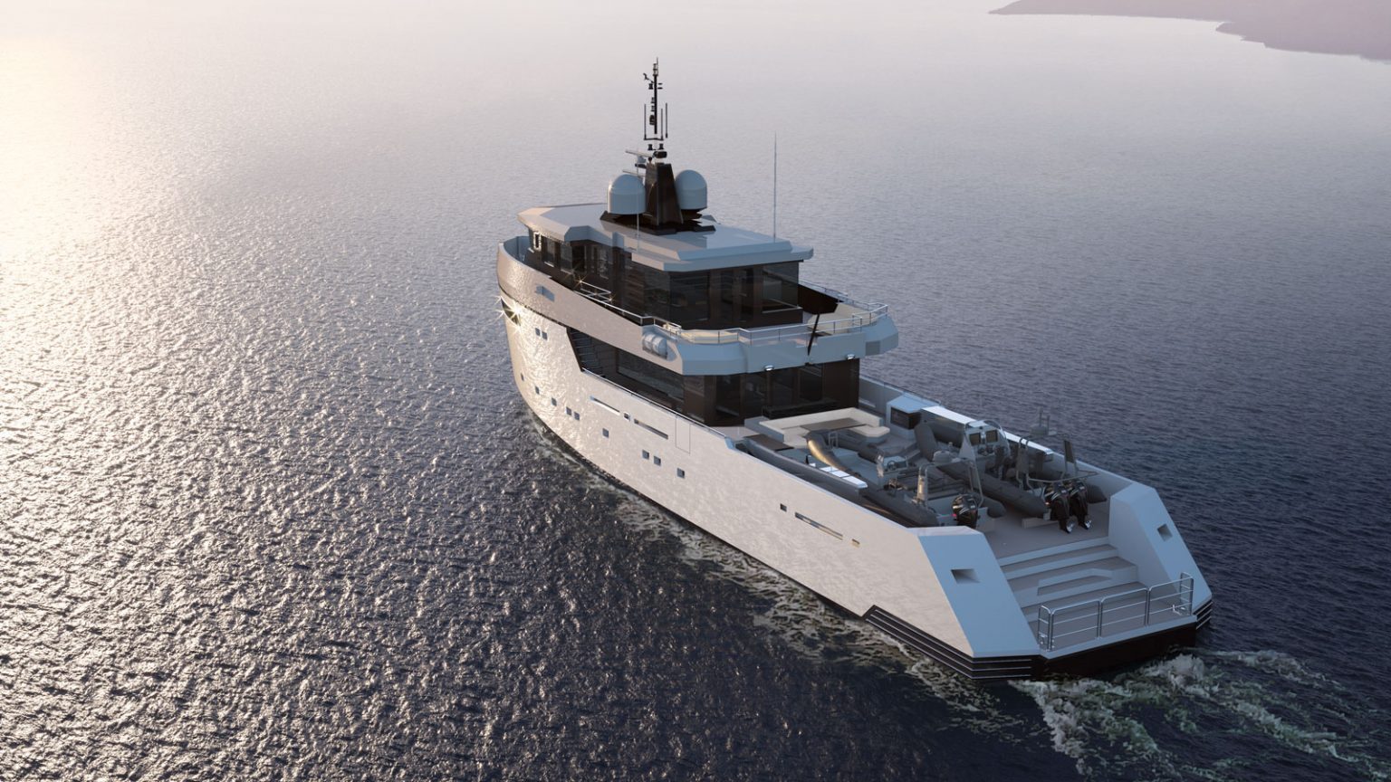 Nuevo yate explorador de PENDENNIS, PROYECTO FOX de 35 metros de eslora